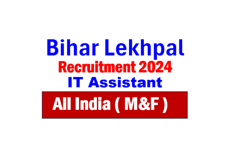 Bihar Lekhpal IT Assistant Recruitment 2024-Apply Online 6570 Posts ...